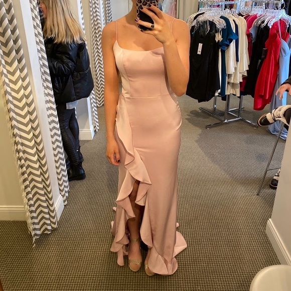 Dresses | Light Pink Ruffle Prom Dress | Poshmark